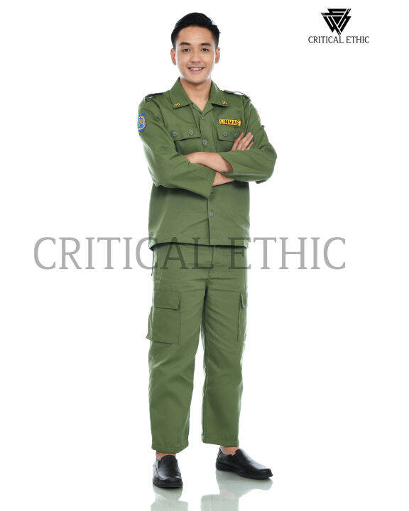 Seragam Linmas Stelan Hansip Baju Satlinmas Seragam Dinas Lapangan ...