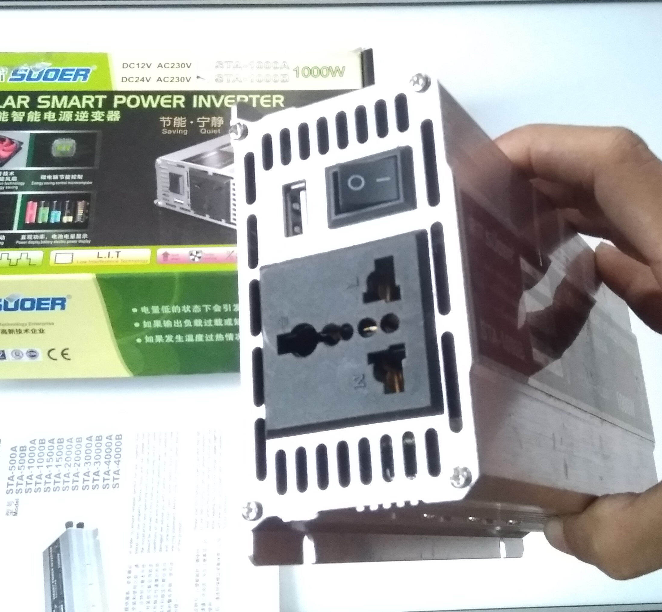 Inverter 1000W 24V Modified Sine Wave Inverter Suder แท้ มือสอง (ไม่มี ...