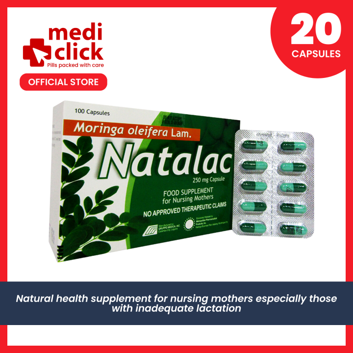Natalac 250mg 20 Capsules | Lazada PH
