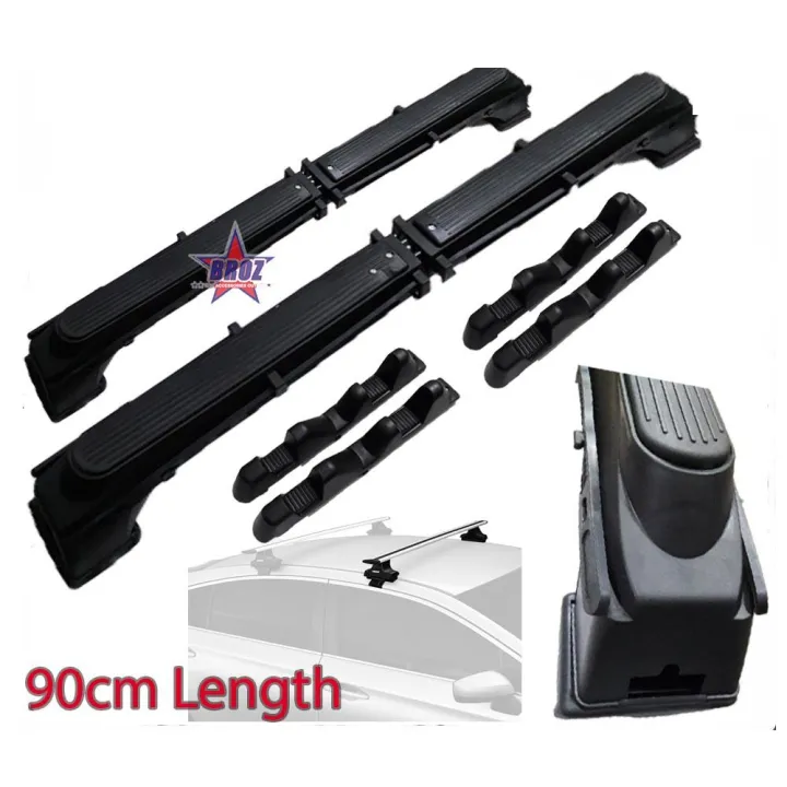 Broz Paired Universal Auto Portable Roof Rack Outdoor Top Holder ...