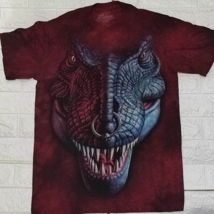 เสื้อยืด THE MOUNTAIN ลาย DINO PUNK งานวาดของ by Jerry Lofalo ...