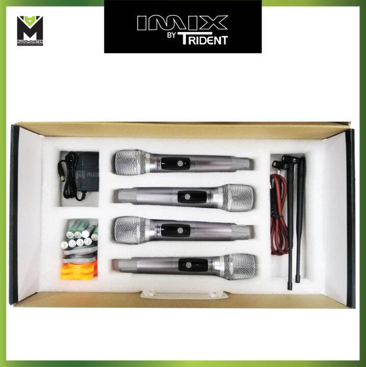 IMIX TR-5000 4 Channel Professional UHF Wireless Microphone System ...