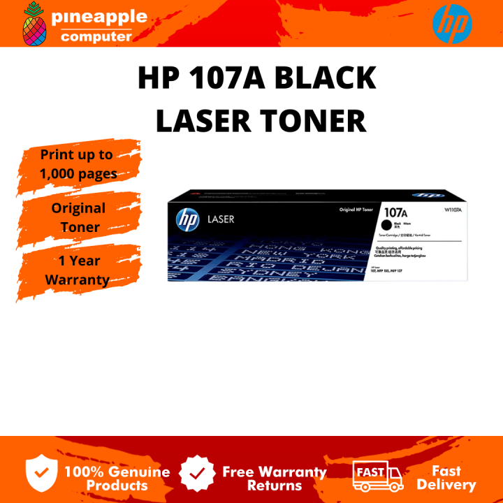 HP 107A Black Original Laser Toner Cartridge | Lazada