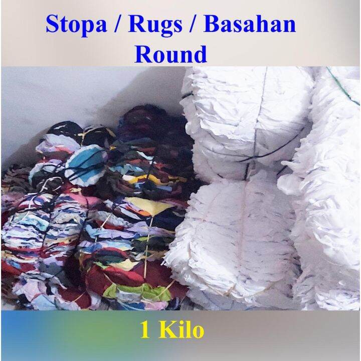 Stopa Rugs Basahan Colored or White General Purpose Rugs Round 1 Kg ...