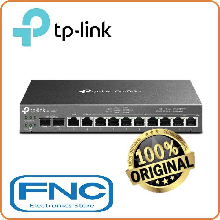 TP-LINK ER7212PC Network Omada 3-in-1 Gigabit VPN Router ( Router + PoE ...