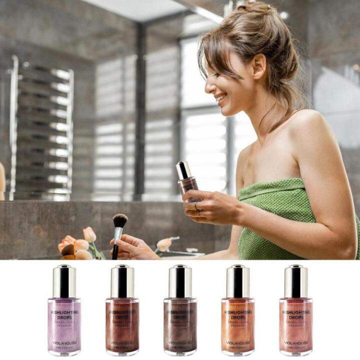Liquid Highlight Drops Long-Lasting Liquid Contouring Shimmer Skin Tone ...