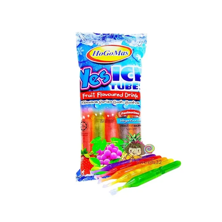 Hogomas Yes Ice Tube Ice Pop Fruit Flavored Drink Ais Pop Minuman ...
