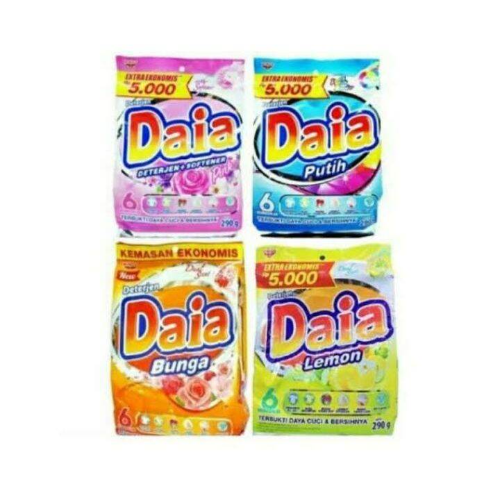 Detergent bubuk Daia (kemasan 5000) wangi random / detergent harum dan ...