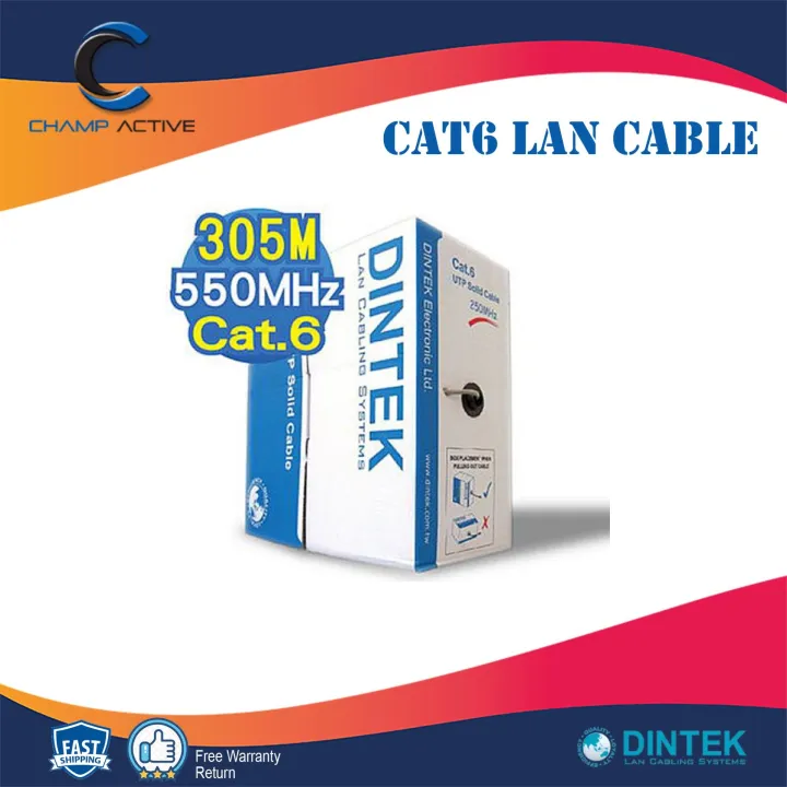 DINTEK CAT6 NETWORK CABLES 305 METERS | Lazada