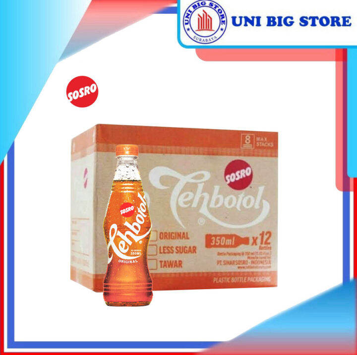 Teh Botol Sosro Original Melati 350 ml x 12 pcs DUS Jasmine Tea Bottle | Lazada Indonesia