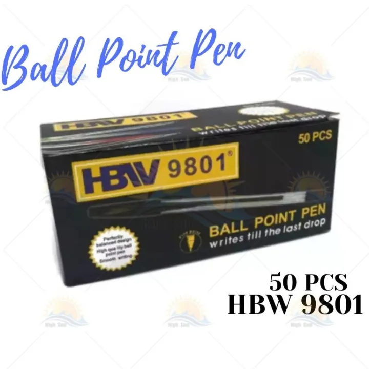 HS HBW 9801 Ball Point Pen 50pcs | Lazada PH