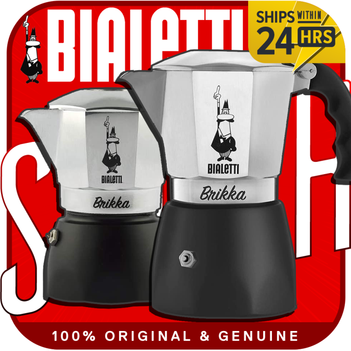 Bialetti New Brikka, Moka Pot (2020 Model) The only coffee maker capable of producing the cream ...