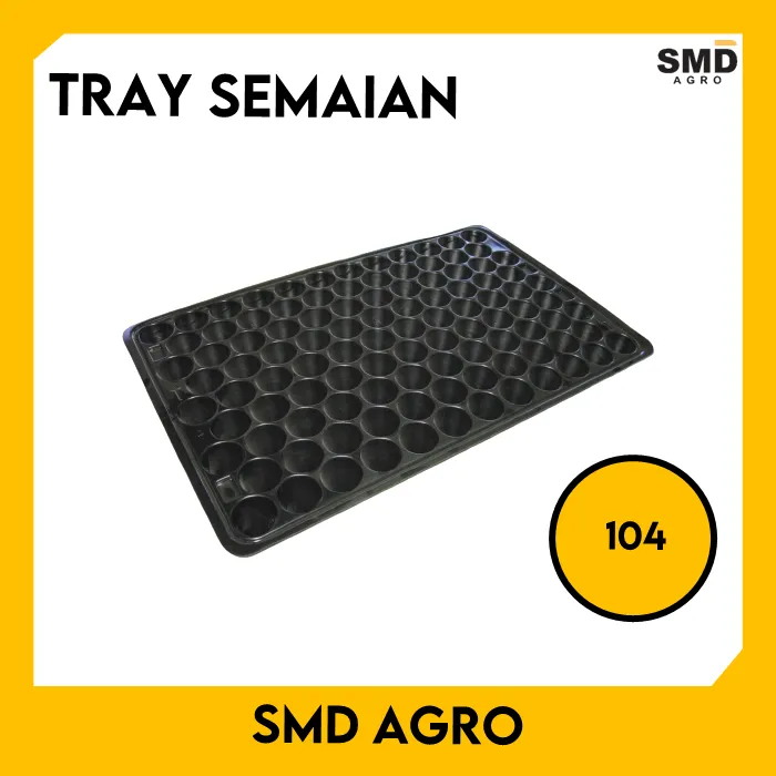 1 pcs 104 Hole Tray Seedling Tray Semaian Plastic Nursery Seed Germination | Lazada