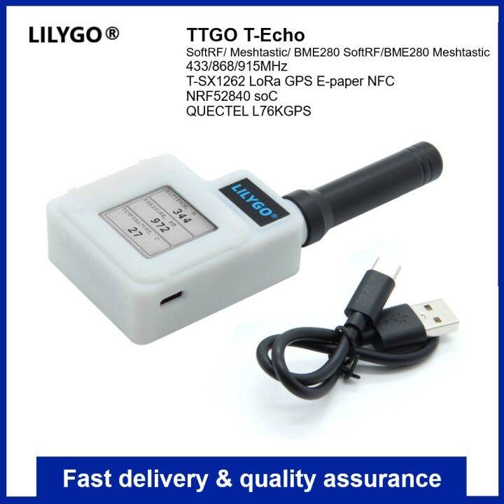 lh3tih LILYGO®TTGO T-Echo SoftRF BME280 TEMP Pressure Sensor NRF52840 ...