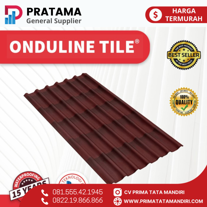 Genteng aspal TILE 3D - ATAP SIRAP BITUMEN ONDULINE TILE 200X97cm ...