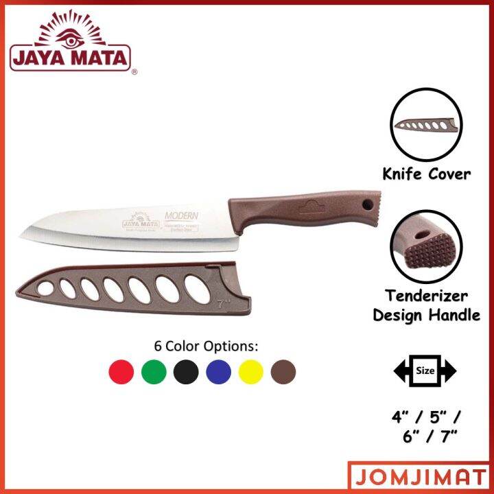 Jaya Mata Stainless Steel Knife Fruit Meat Colour Handle Knife With ...
