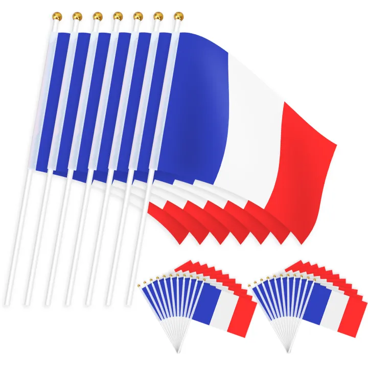 MG HONG 30PCS ฝรั่งเศส Main Vague Drapau Drapeaux Nationaux Français ...