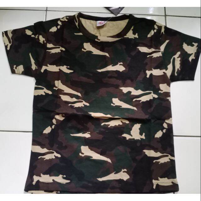 Tshirt cotton celoreng hijau kanak-kanak 4 tahun ke bawah sahaja | Lazada