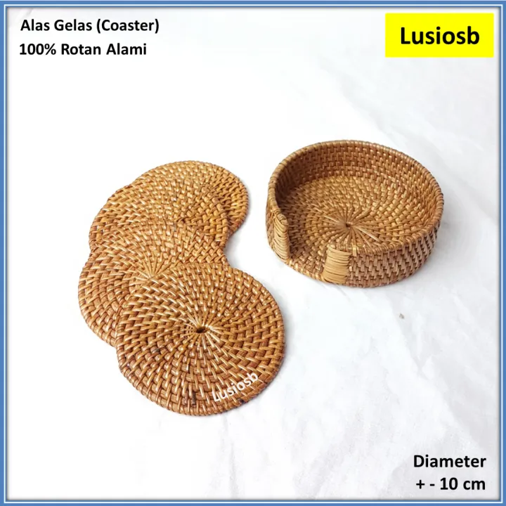 Alas Gelas Rotan / Alas Gelas / Alas Rotan / Alas Gelas Bulat / Rattan ...