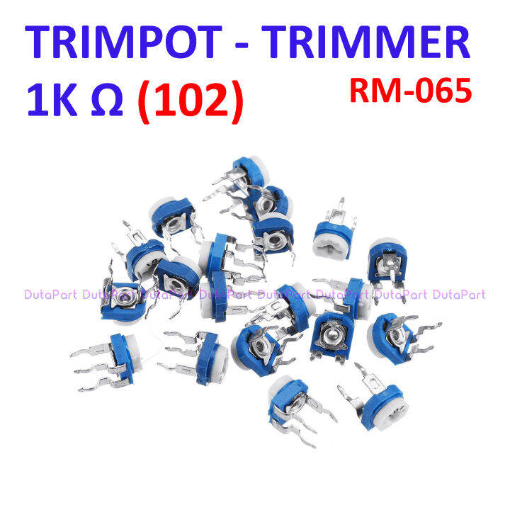 50 PCS 1K Ohm 102 Trimpot Trimmer RM-065 RM065 VR Variable Resistor ...