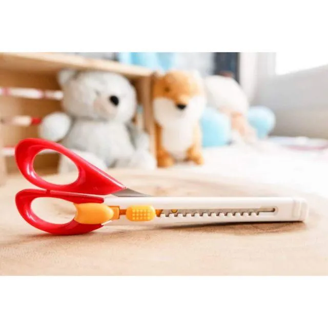 NR1ChkLl Foska 2-in-1 Metal Scissors with Blade Cutter | Lazada PH