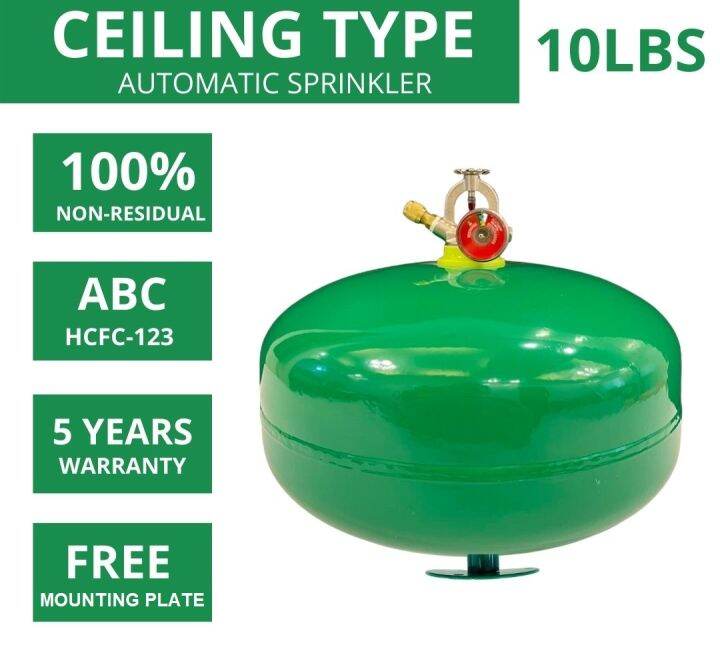 Fire Extinguisher Ceiling Type Automatic Sprinkler HCFC-123 10LBS ...