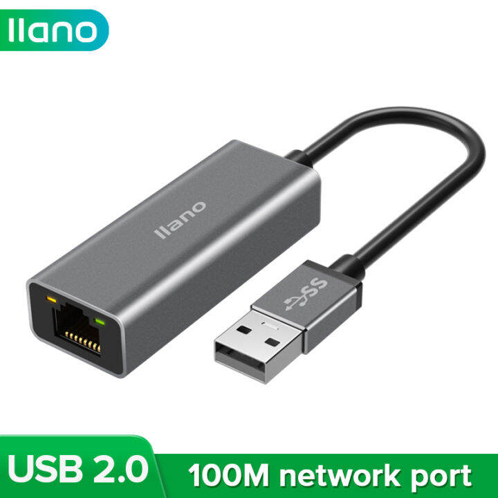 Llano USB2.0 100M พอร์ตเครือข่ายแบบใช้สาย USB เข้ากับอะแดปเตอร์พอร์ต ...