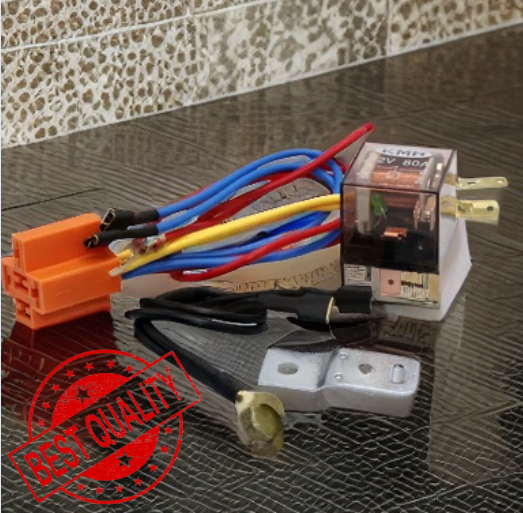 RUSI MOJO Horn & Mini Driving Light Relay 4-Pin Socket Universal Copper ...
