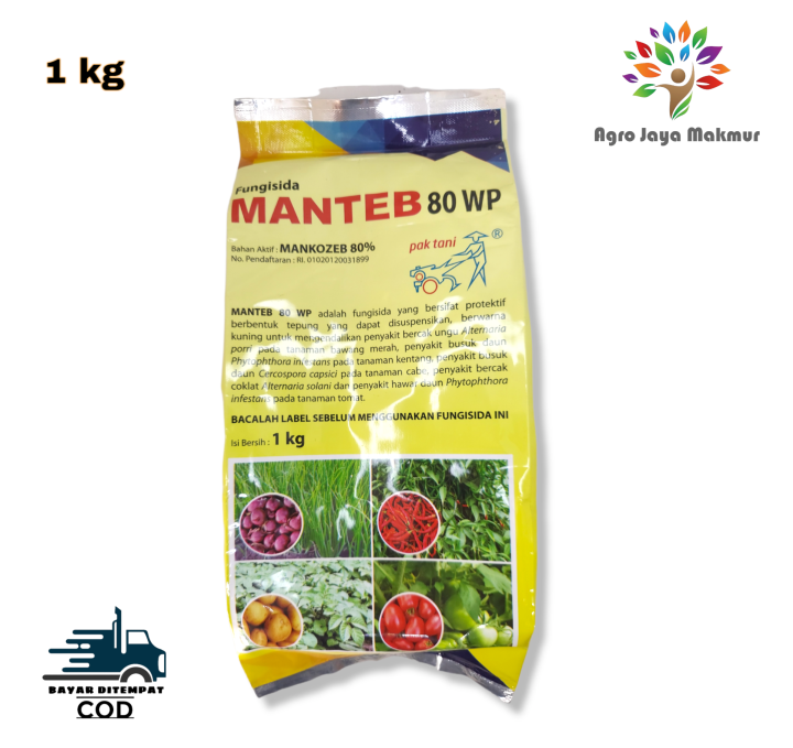 Manteb 80WP isi 1Kg mankozeb kuning 80 persen fungisida kontak ...