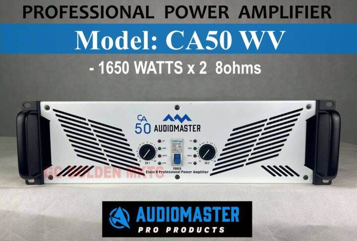Audiomaster CA50 Power amplifier White WV Series Ca50 with POWERFUL ...
