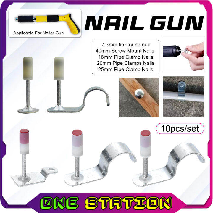 10pcs Steel Nails Guns Rivet Steel Nail Gun Nail Gun Bullet Rivet Nail ...