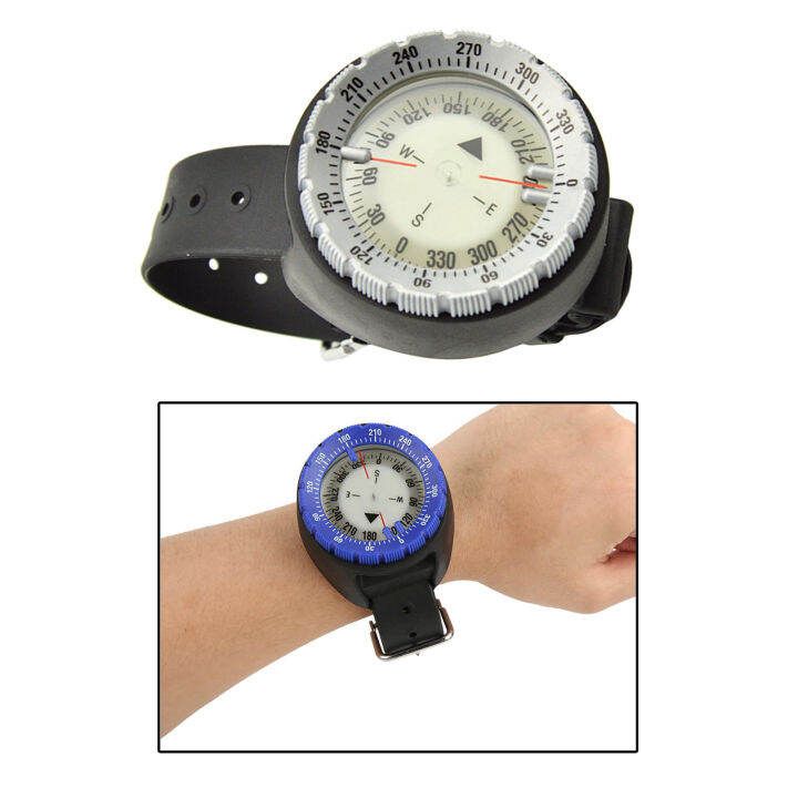 Daywolf Scuba Dive Underwater Wrist Compass Gauge Max Depth 50m ...