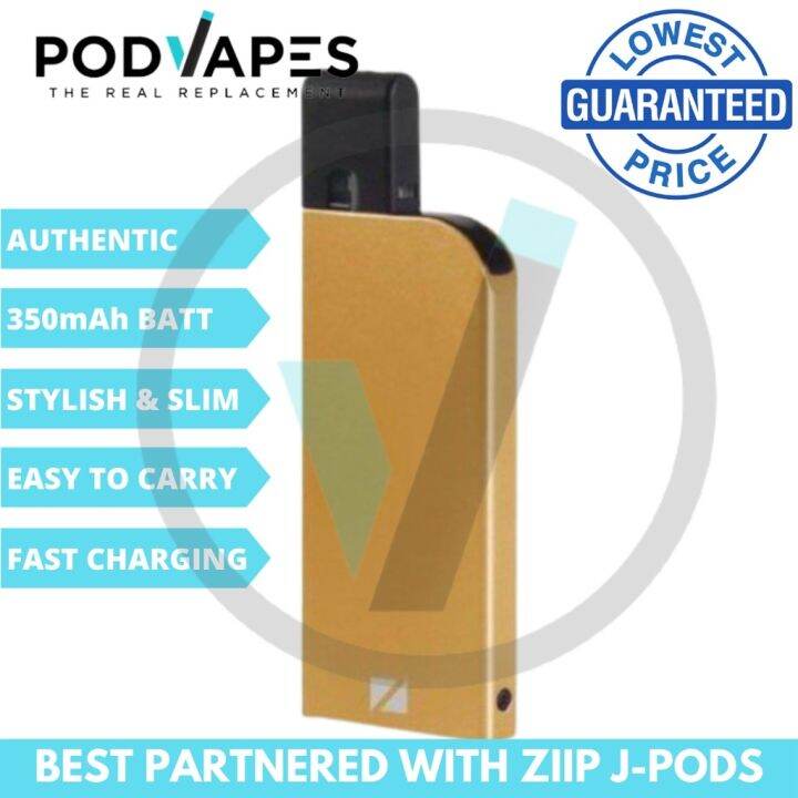 vape mod kit ZiiP J Pod Device - Gold | Lazada PH