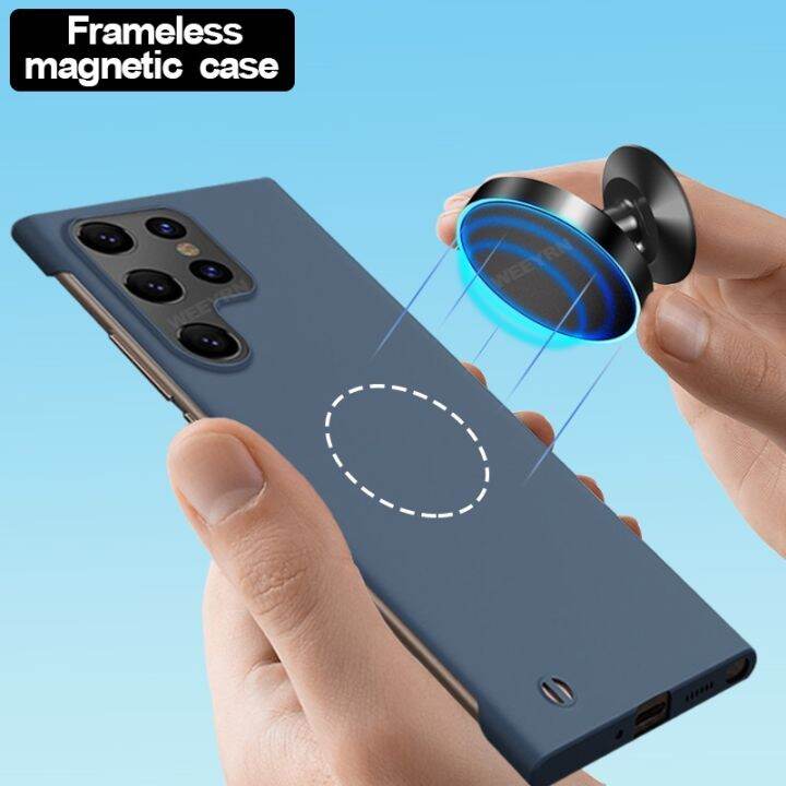 Original Slim Hard Plastic Frameless Case For Samsung Galaxy S23 S22 Plus S22 Ultra 5G S20FE S21 ...