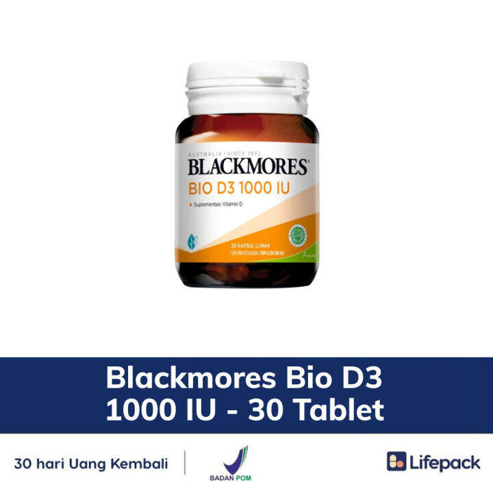 Blackmores Bio D3 1000 IU - 30 Tablet - LIFEPACK | Lazada Indonesia