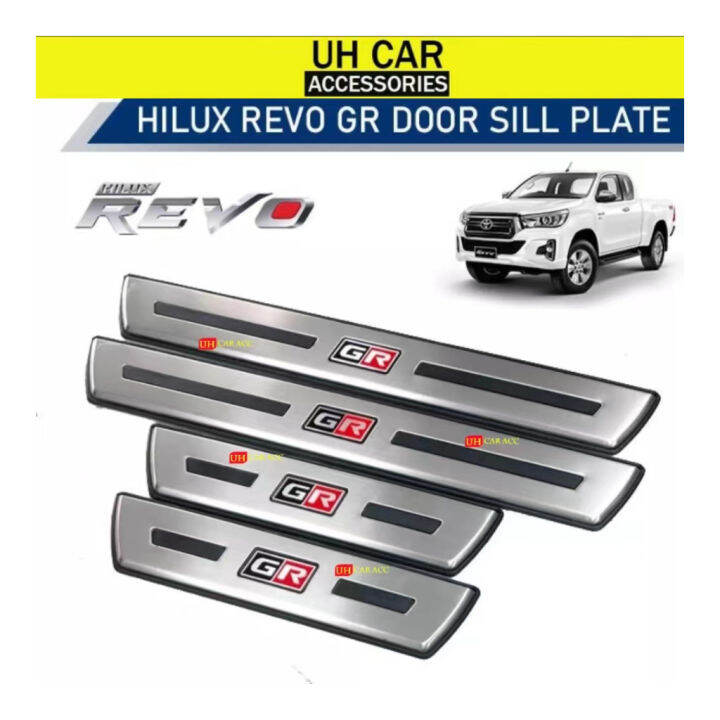 TOYOTA HILUX REVO ROGUE ROCCO 2016-2023 GR DOOR SIDE SILL STEP KILL ...