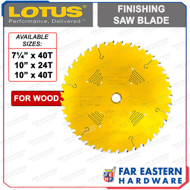 LOTUS TCT Circular Finishing Saw Blade X1 for Wood Cutting 7-1/4" | 10 ...