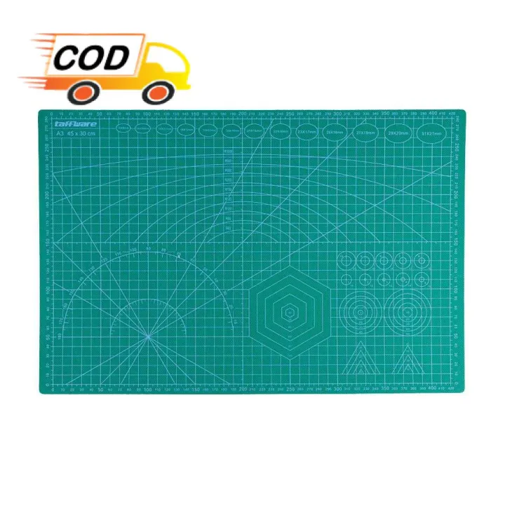 Alas Matras Papan Kerja Potong Kertas Kain A3 45 x 30cm Garis Kotak ...