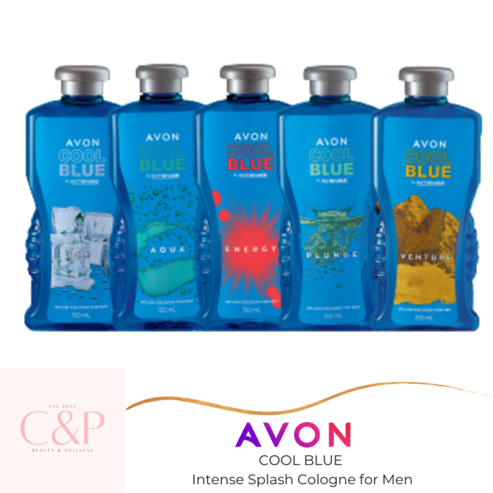 Avon Cool Blue Intense Splash Cologne for Men | Lazada PH