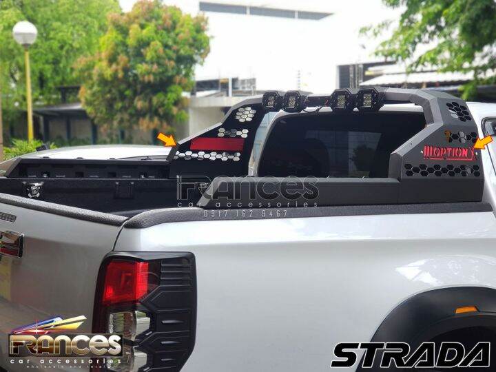 Mitsubishi Strada 2015-2023 Hard Steel with Led Rollbar / Roll Bar ...