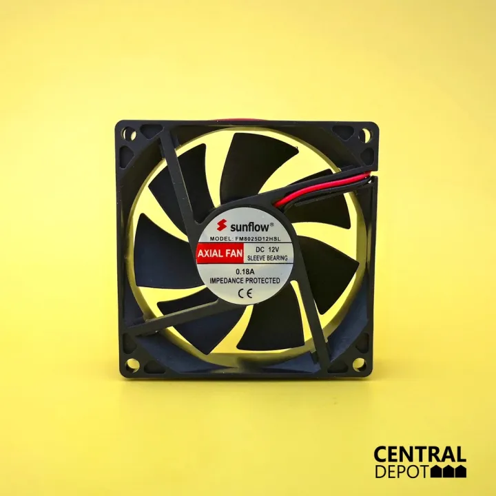 Sunflow Blower Fan 12V - Cooling DC Fan, DC Muffin Fan (80x80x25mm) | Lazada PH