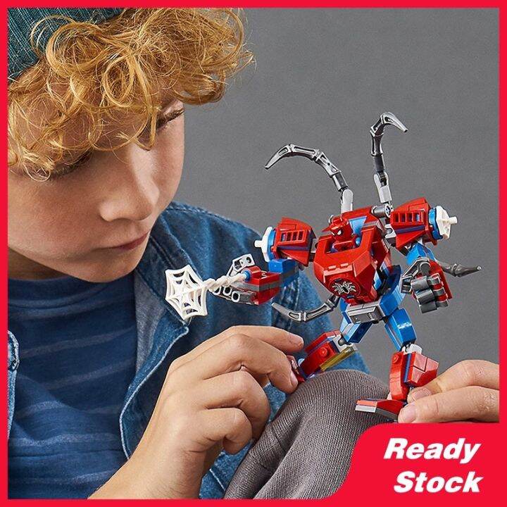 LEGO Marvel Spider-Man Spider-Man Mech 76146 ชุดของเล่นสร้างซูเปอร์ ...
