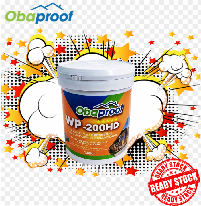 Obaproof WP-200 HD Solvent Free Single Component Elastomeric Liquid (1 ...