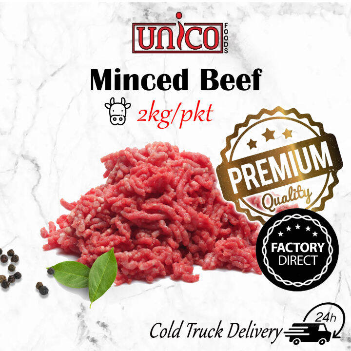 UNICO Frozen Minced Beef 2KG/Pkt | Daging 牛肉碎 | Lazada Singapore