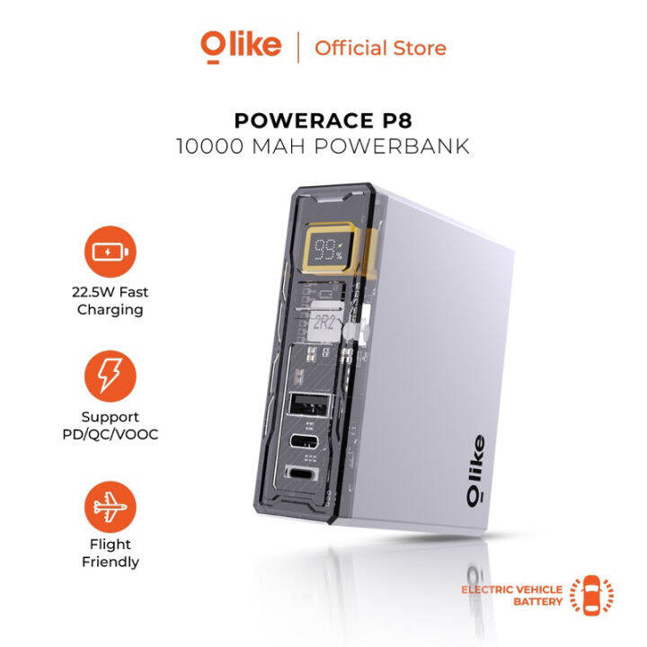 POWER BANK Olike P8 Fast Charging VOOC 10000 mAh 22.5W PD Power Ace ...