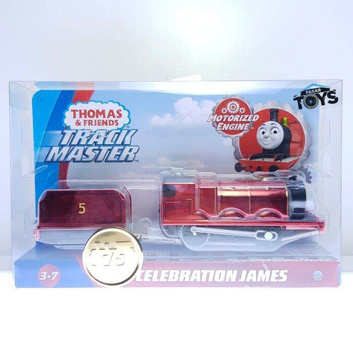 Thomas & Friends Trackmaster Celebration James 75th Motorized Engine ...