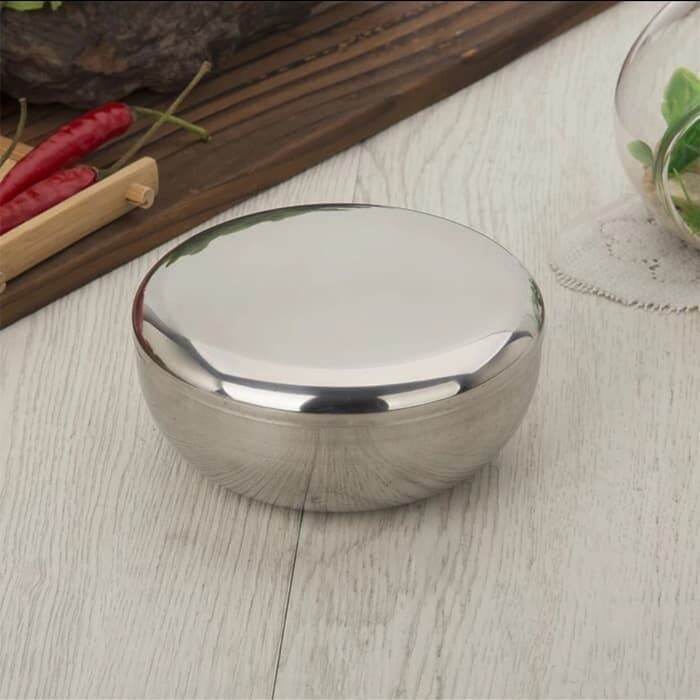 Korean Rice Bowl Mangkok Makan Stainless bertutup | Lazada Indonesia
