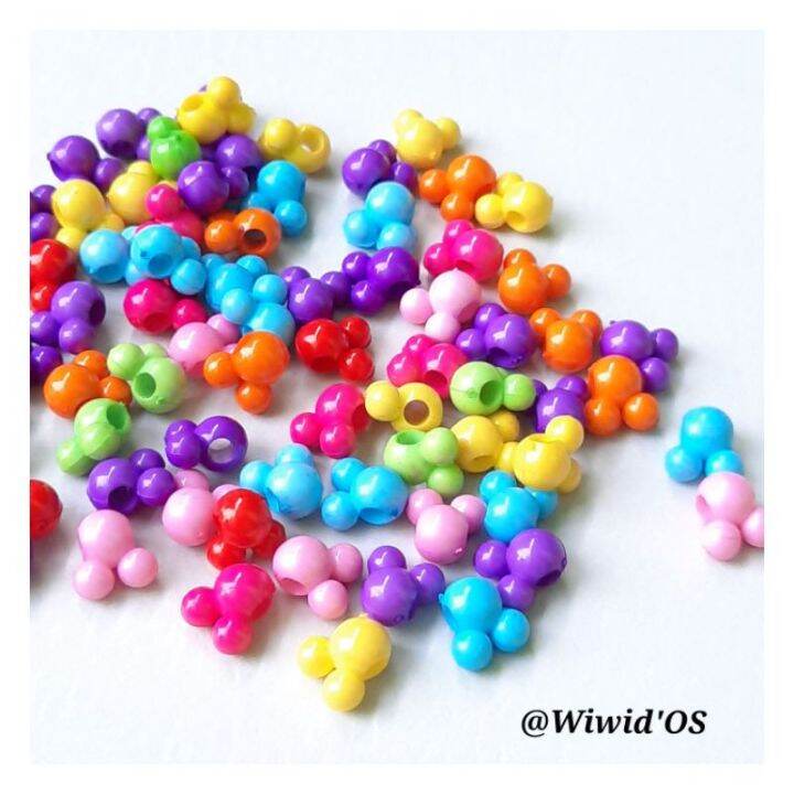 (57 biji) MANIK PLASTIK MICKEY 6 MM SLD012 | Lazada Indonesia