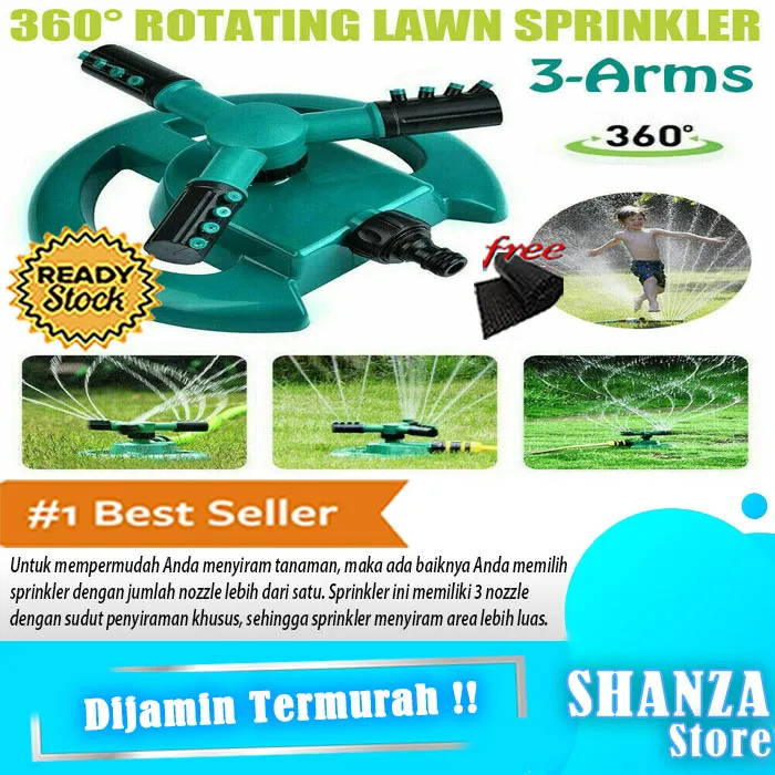 BISA COD - Round Sprinkler Air Penyiram Taman Otomatis Bisa Berputar ...