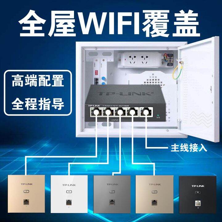 Tplink wireless ap panel tp gigabit port 5g dual-band networking wall ...